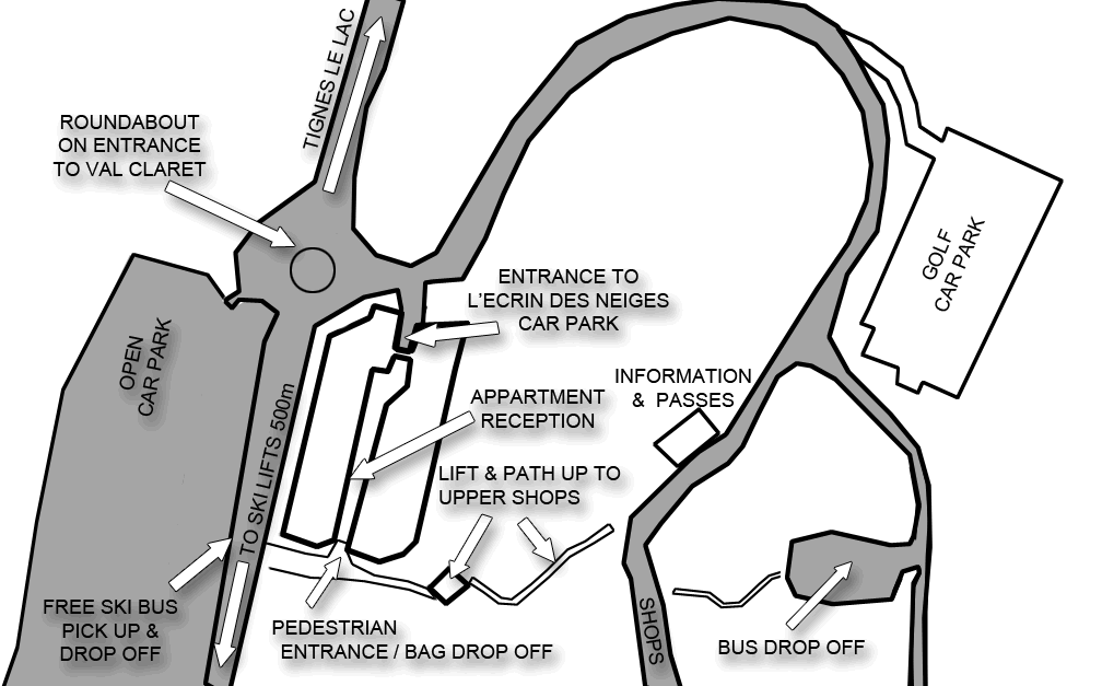 Maps and layout – 3 bedroom 8 person Luxury Apartment in Val Claret ...